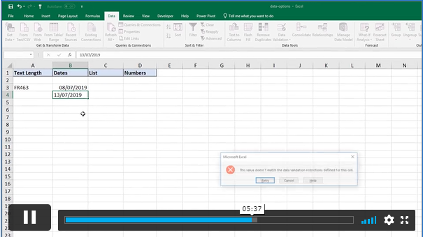 Introduction to Excel Data Tools and Data Management | Janets