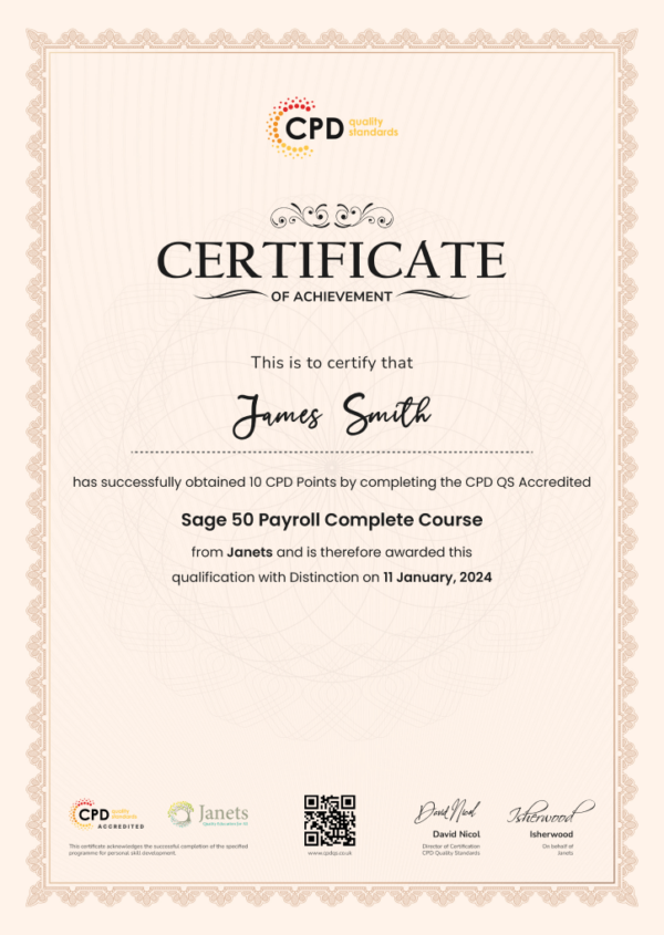 Cpd qs accredited certificate | Janets Cpd qs accredited certificate | Janets